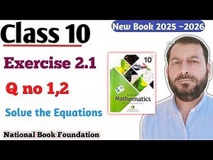 Class 10 Exercise 2.1 Ex 2.1 NBF Maths | How write the quadratic Equations in Standard form