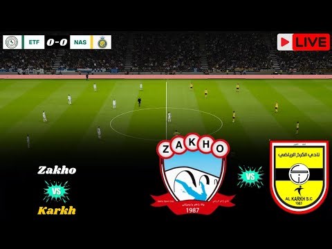 🔴 LIVE: Zakho vs Al-Karkh | Iraqi Premier League 2025 | eFootball PES 2021 Gameplay Simulation ⚽🔥