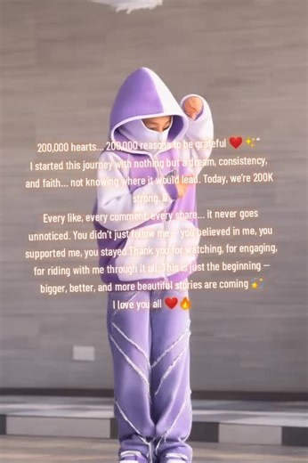 200,000 hearts… 200,000 reasons to be grateful ❤️✨” I started this journey with nothing but a dream, consistency, and faith… not knowing where it would lead. Today, we’re 200K strong. 🥹Thank you for watching, for engaging, for riding with me through it all. This is just the beginning — bigger, better, and more beautiful stories are coming 💫 I love you all ❤️🔥 ##200KStrong #GratefulHeart #RoadToMore #ThankYou
