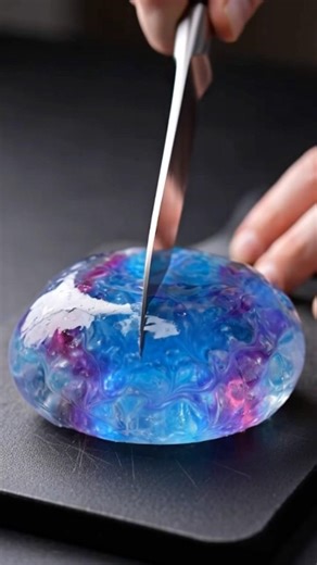 Giant blue raspberry drop asmr