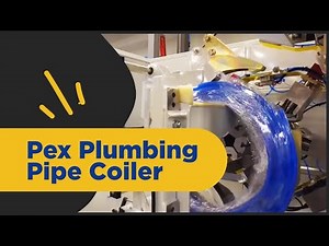 Pex Plumbing Pipe Coiler - Fully Automatic with Stretch Wrap - Eject | ‪@ReelPowerInd‬