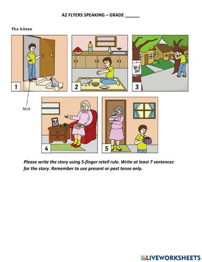 Flyers speaking interactive worksheet