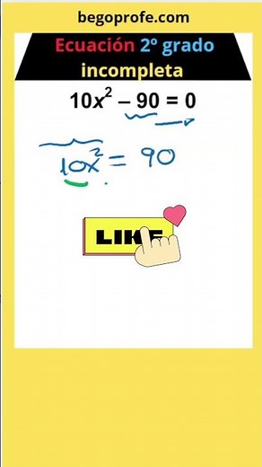 🧠 We solve incomplete equations in 1 minute! #begoprofe #math #algebra