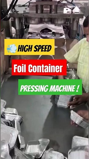 Aluminum Tray Making Machine in Full Speed!