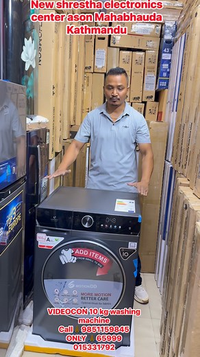 1.5K views · 19 reactions | Videocon 10 kg washing machine #virelpost #Only #65999 #youtubeshorts #instareels #NEW #comedy #fashion #funnymoments #tv #Samsung #LG #sensei #Beko #dubai #saudiarabia #japan #New shrestha electronics center ason Mahabhauda #kathmandu #nepali # | New shrestha electronics | Facebook