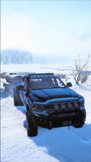 🚨Dodge Ram 3500 dually Winter Mission off-Road Rescue | Snowrunner