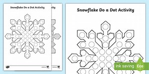 Snowflake Do a Dot Activity