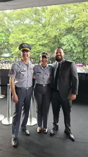 FORMAÇÃO DE NOVOS SARGENTOS DA PMESP Hoje participei da Formatura do Curso de Formação de Sargentos 1/25 da 22ª Escola Superior de Sargentos da Polícia Militar de São Paulo. Um momento de orgulho para o estado e para todos que acreditam na importância da disciplina, da hierarquia e do compromisso com a segurança pública. Parabenizo os novos sargentos por essa conquista e reafirmo meu apoio incondicional à nossa gloriosa Polícia Militar. | Gil Diniz