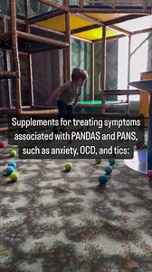 Supplements that can help with symptoms associated with PANS/PANDAS: 5-HTP, GABA, L-Theanine, Inositol, Magnesium, L-MTHF (if MTHFR mutation OR CFD), Ashwagandha, Lemon Balm , Motherwort, Passionflower, Mimosa Bark, Hemp oil, N acetyl Cysteine/Glutathione. This is not medical advice. Please ask a functional medicine doctor before trying any new supplements. For more information and the resource for this post, check my FREE VIP channel. (Link in my bio) Follow Share for more. 💜 | Taryn Mathews