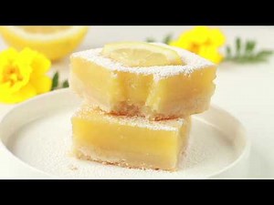 Thick Lemon Bars with Shortbread Crust