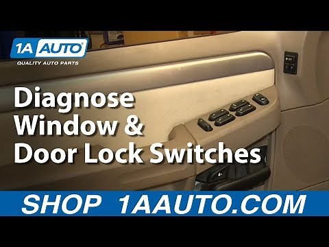 How to Diagnose Broken Power Window/Door Locks/Memory Functions Switches