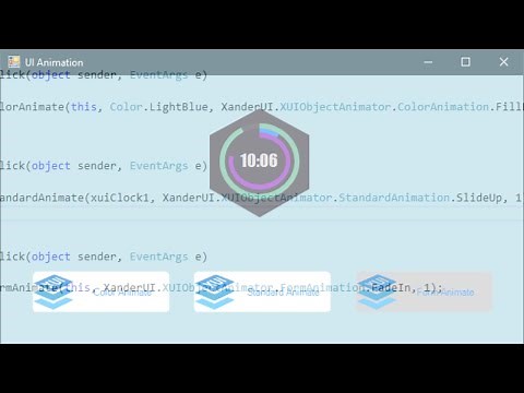 C# Tutorial - Animation Control using Xander UI Framework | FoxLearn