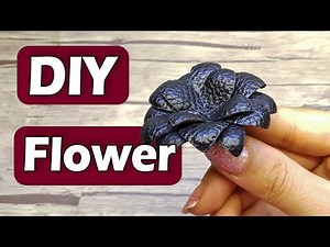 How to Make Leather Flower // DIY