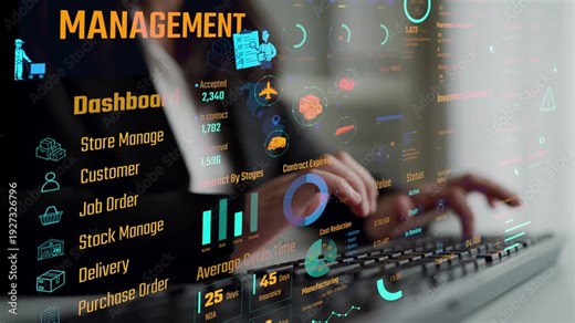 Inventory management dashboard showing supply chain performance, stock levels, order cycle times, cost reduction, and procurement ROI. Inventory tracking, and streamline warehouse efficiency. Thunk