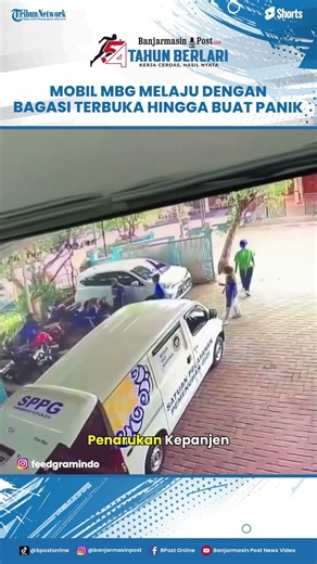 Panik di Jalan! Mobil MBG di Malang Ngebut dengan Bagasi Terbuka, Pegawai SPPG Kejar Mati-matian