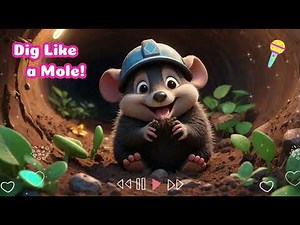 Dig Like a Mole! | Underground Fun Song for Kids | BopBop Song