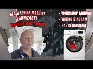AEG L6AMZ48FL Washing Machine Won't Drain, Machine Not Draining