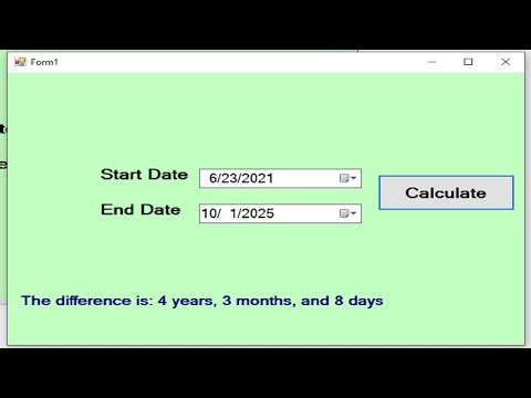 "How to Create a Simple Program to Calculate the Difference Between Two Dates in VB.NET"