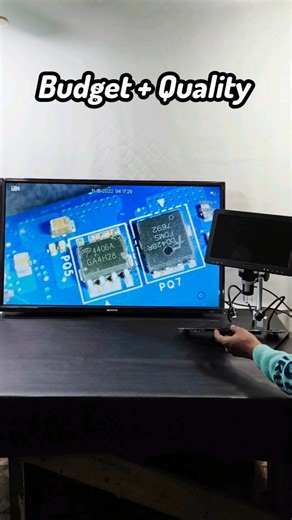 Setup Upgrade Part 2 Digital Microscope Connect with 32inch TV #digitalmicroscope #laptoprepair