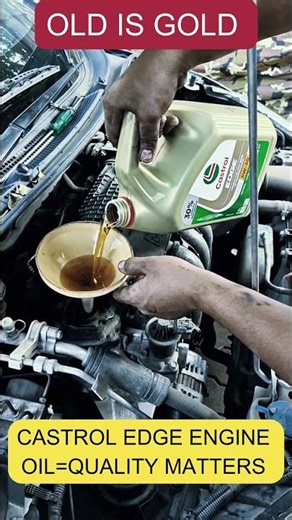 GENUINE ENGINE OIL=HEALTHY ENGINE !#cars #mechanic #castrol #viral#trending #shorts
