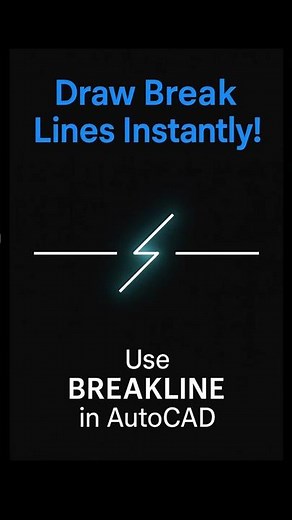 Draw Break Lines in Seconds | AutoCAD BREAKLINE Command Explained!