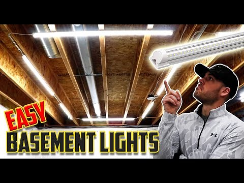 Quick & Easy DIY LED Fixtures // Basement, Garage, or Attic!