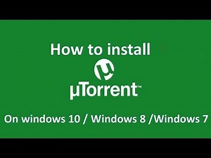 How to install uTorrent on Windows 10