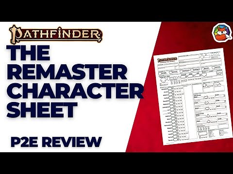 The Remaster Character Sheet: Build you new Remastered Character for Pathfinder 2E!
