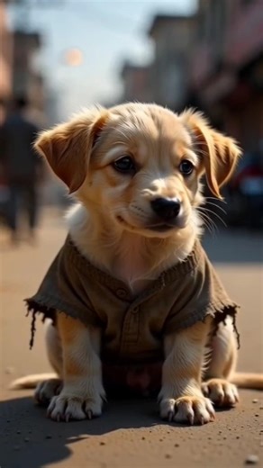 He Saw Something In The Empty Street 😨 | AI Puppy Story