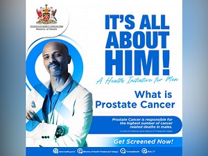 Prostate cancer is curable! Early detection of prostate cancer can increase your chance of successful treatment. FREE screening happening this weekend (July 8-9, 2023) across T&T! Visit https://health.gov.tt/allabouthim to learn more. | Ministry of Health - Trinidad and Tobago