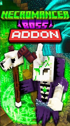 Minecraft: O novo chefe Necromante do Minecraft!!! - Necromancer Boss Add-on [BEDROCK]
