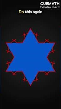 A snowflake with infinite boundary length, finite area. #maths #parent