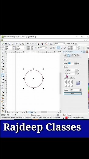 Corel draw design | coreldraw x5 full tutorial | #ytshorts