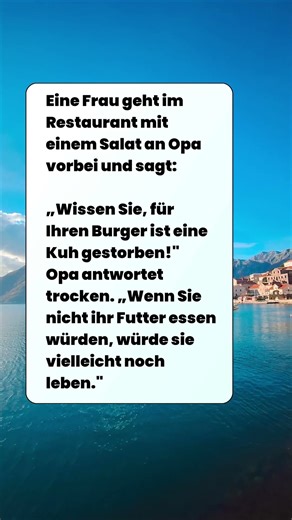 Opa kontert die Veganerin im Restaurant 🥬🍔