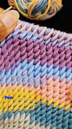 Easy 2 row beautiful knit pattern #knitting #handmade #crafts | Pem-dorah Ncube