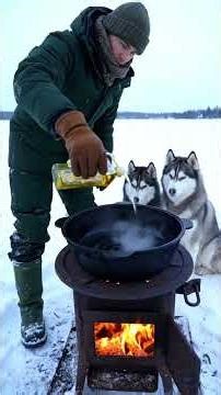 Arctic Shark: Catching & Cooking Shark in the Frozen Wild | Husky Adventure"