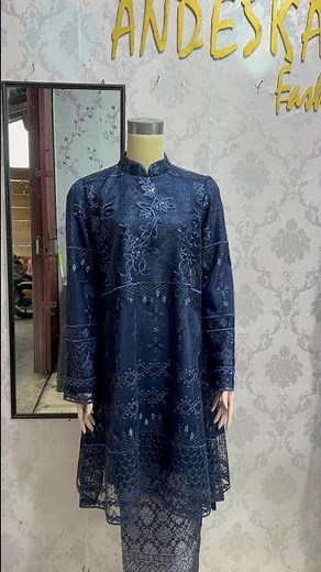 Simple tunic kebaya #cutting #swing #sewing tutorial #tunic kebaya