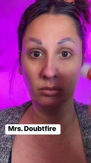 19K views · 350 reactions | Turning myself into Mrs. Doubtfire played by Robin Williams ⭐️All makeup and body paint | Tasha Caroline | Facebook