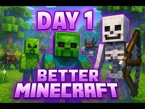 Day 1 in Better Minecraft... This Modpack is Crazy!