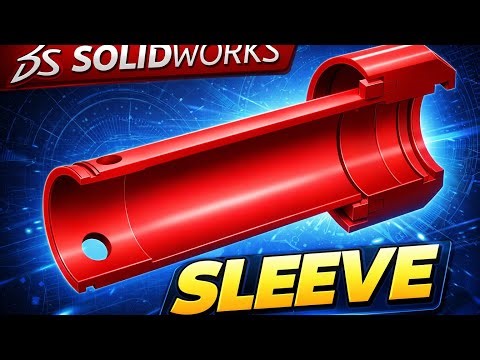 How to make mechanical Sleeve in Solidworks ‪@3dcaddrawing‬
