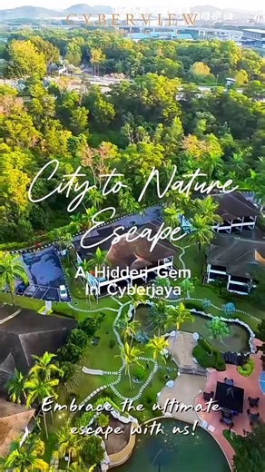 Escape the city’s hustle and soak in nature’s serenity at Cyberview Resort & Spa — a hidden gem in Cyberjaya 🌿✨ Unwind among lush greenery, recharge with fresh air, and enjoy moments of relaxation and adventure. 📞 03-8312 7000 📧 hotline@cyberviewresort.com 🔗 https://tinyurl.com/Cyberviewresort We can’t wait to welcome you 💚 #cyberviewresortandspa #familygetaway #familyfun #staycation #getaway #luxuryescape | Cyberview Resort & Spa