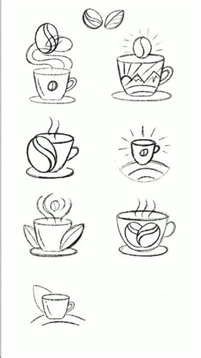 My Coffee Line Art Branding Kit is finally on CreativeMarket from Lettering_Logo #brandesigner