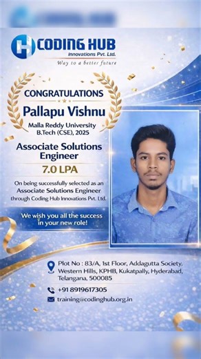 Coding Hub Success Stories 🔥 From Fresher to Job Offer 💼