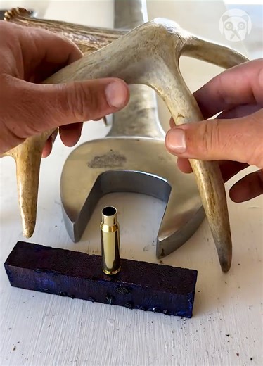 2M views · 2.9K reactions | Turning bullet casing & horn into a pen Partner: woodworkinasmr IG: https://www.instagram.com/woodworkinasmr | Science, Tech and Universe | Facebook