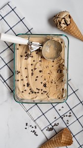 Ice Cream from a Cold Brewer? Life really is great. And if you thought it couldn't get any better! Follow along to make your own Coffee Chip Ice Cream with your Instant Cold Brewer! What you’ll need: Instant Cold Brewer Instant Pro Stand Mixer @pyrexhome storage Ice cream scoop 2 cups heavy whipping cream ½ tsp salt 1 14 oz. can sweetened condensed milk ¼ cup cold brew 2 tbsp espresso powder ½ mini chocolate chips 1. In the bowl of the stand mixer fitted with a whisk attachment, combine the heav