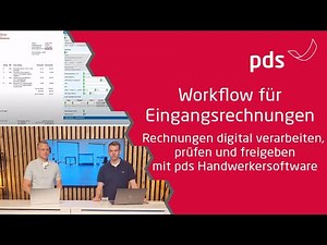 Eingangsrechnungsworkflow in pds Software | Eingangsrechnungen automatisch verarbeiten [2023]