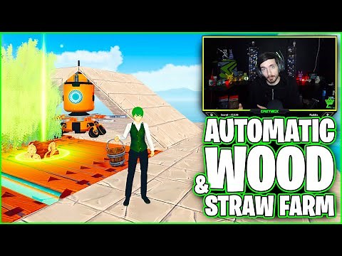 How to Build an Automatic Wood and Straw Farm (UPDATED VERSION = Pinned Comment) | Craftopia Guide