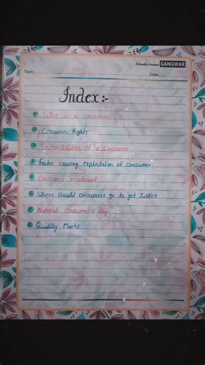 Project file SST Class 10th Topic- Consumer Rights //#study//