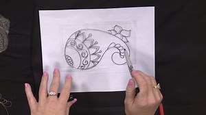 Sit down and stand up quilters... here's a tip from Angela Huffman @Quilted Joy for transferring printed quilting motifs to your quilt top! For more tips and techniques, check out Angela's course, Express Lane to the Free-Motion Quilting Highway: https://goo.gl/nqyVb5 | Fons & Porter's Love of Quilting