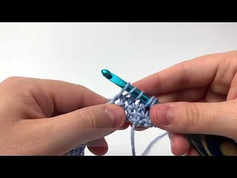 Trois brides fermées ensemble (diminution faite avec 3 mailles)